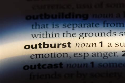 Outburst Stock Image Image Of Closeup Book Outburst 126547657