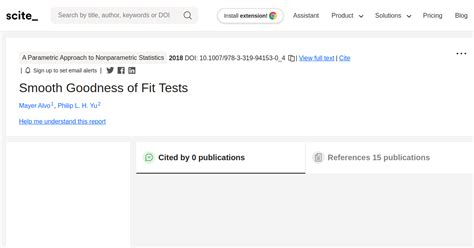 Smooth Goodness Of Fit Tests