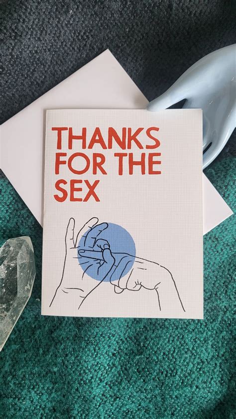Thanks For The Sex Perfect For Anniversaries Birthdays Or Just Because Etsy