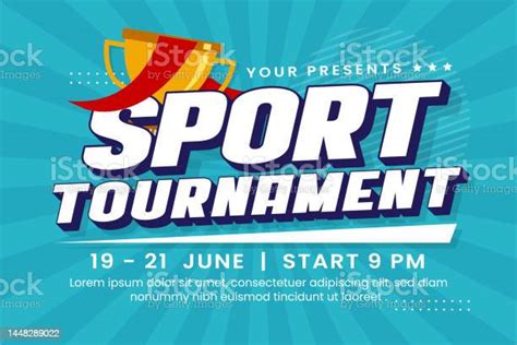 축구 토너먼트 스포츠 이벤트 배경 디자인 템플릿 간단하고 우아한 디자인 Championship에 대한 스톡 벡터 아트 및 기타