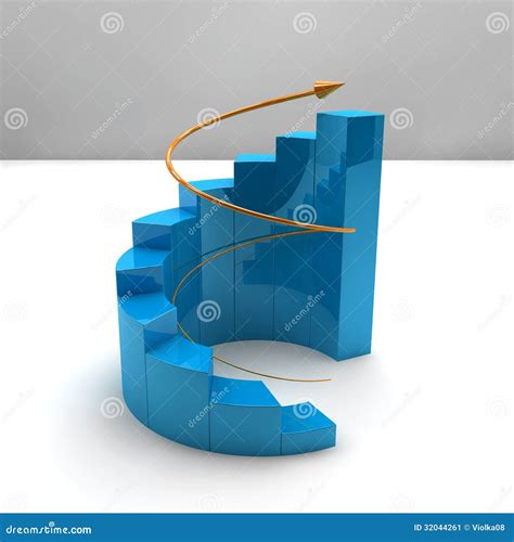 Business Growth Bar Graph Stock Illustration Illustration Of Economy 32044261