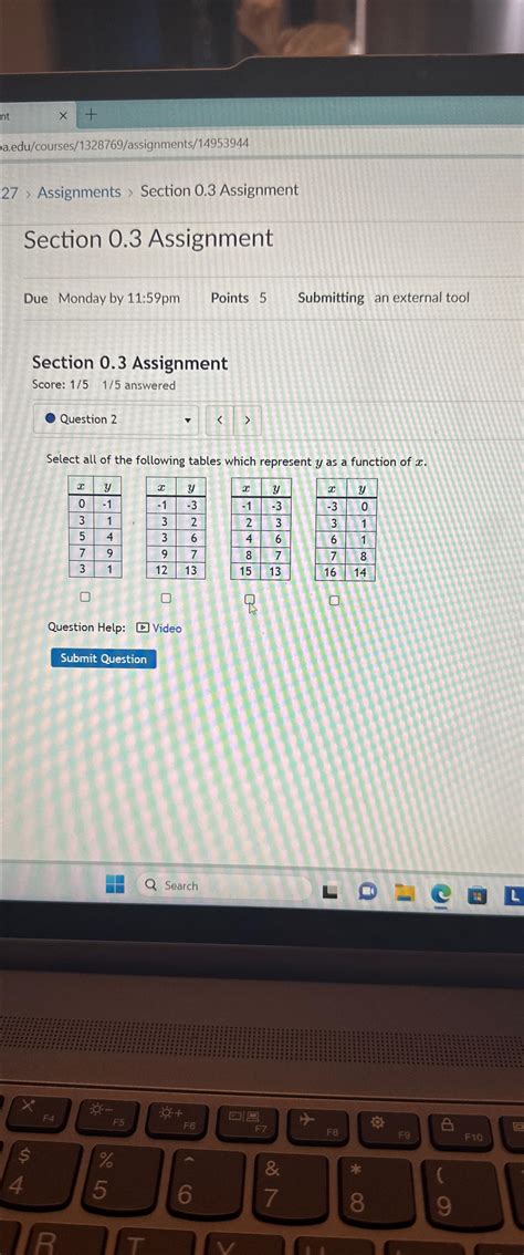 Solved 27 Assignments > Section 0.3 Assignment\\nSection 0.3 | Chegg.com