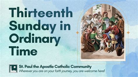 13th Sunday In Ordinary Time 930 Am Mass July 2 2023 Youtube