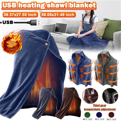 Battery Operated Warming Blanket Portable Heated Blanket Battery