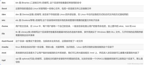 linux中的目录结构 简述linux索引目录结构 csdn博客