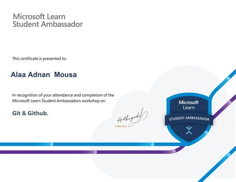 Completed Microsoft Learn Workshop On Git And Github Alaa Mousa Posted