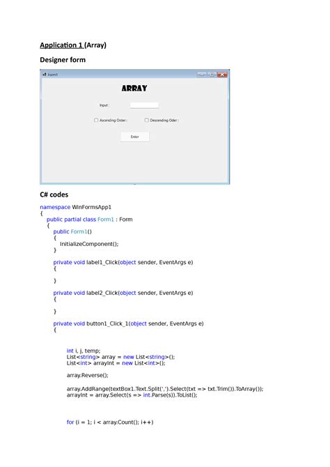 Cust Data Mining And Data Warehouse Ias3143 Application 1 Array Designer Form C Codes