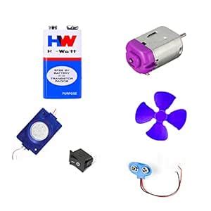 Buy JE Babes Electronic Science Project Kit Motor Coin LED Fan V Battery
