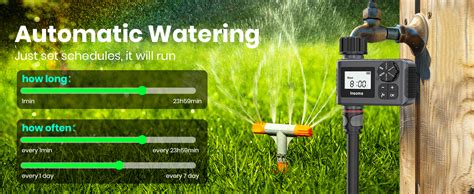 Amazon Com Outdoor Garden Hose Faucet Timers Programmable Water Sprinkler Timer With Rain