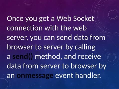 Presentation In Net Programming Web Socketspptx