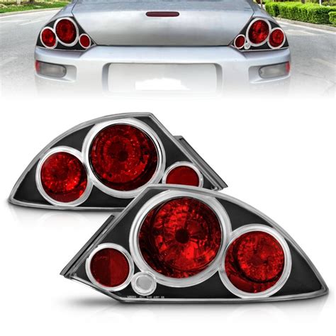 Anzo 2000 2005 Mitsubishi Eclipse Taillights Black Irace Auto Moto