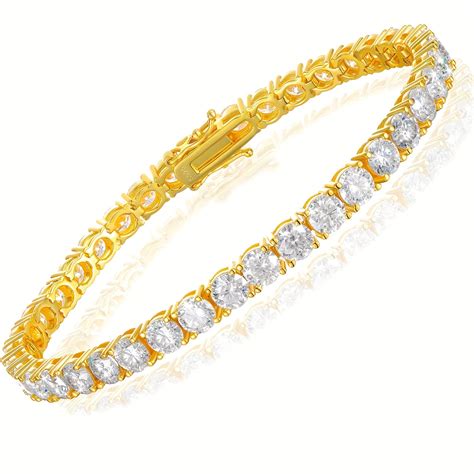 4mm Moissanite Tennis Bracelet Unisex S925 Sterling Silver Timeless