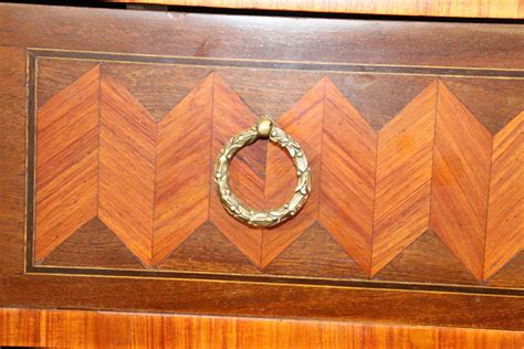 Fine Quality French Louis Xv Kingwood And Coral Hued Marble Top Commode For Sale At Stdibs