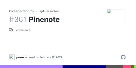 Pinenote Issue Koreader Android Luajit Launcher Github