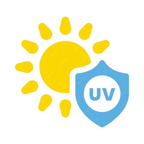 Icono De Radiación Ultravioleta Ilustración De Vector De Símbolo