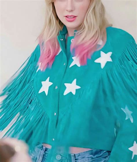 Taylor Swift Lover Jean Jacket Taylor Swift Star Fringe Jacket