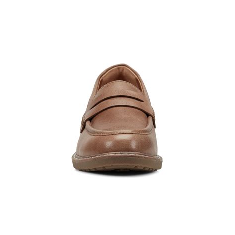 Womens Javas Slip On Penny Loafers Light Brown Leather Earth® Shoes
