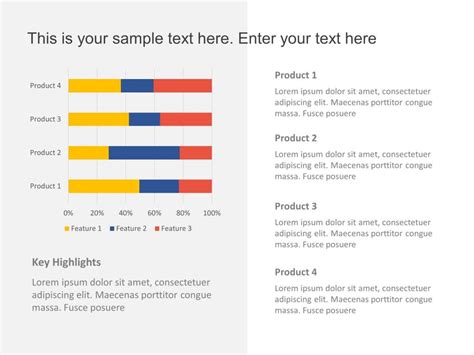 Product Comparison Bar Graphs PowerPoint Template