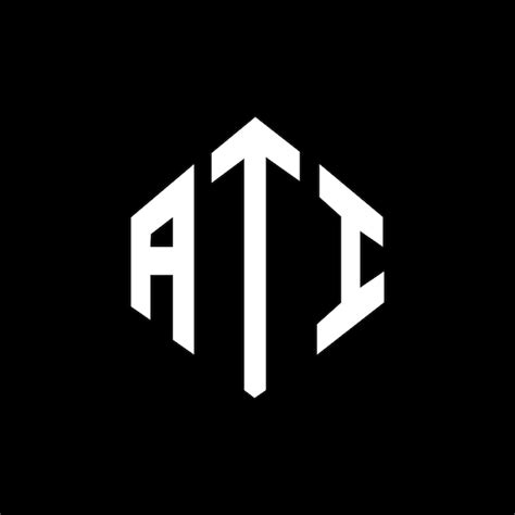 Premium Vector Ati Letter Logo Design With Polygon Shape Ati Polygon