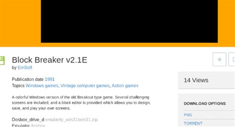 Block Breaker V21e Emsoft Free Download Borrow And Streaming