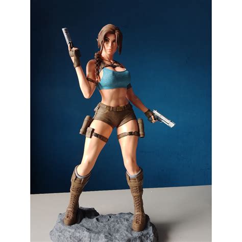 Action Figure Lara Croft Acton Figure Tomb Raider Estátua Lara