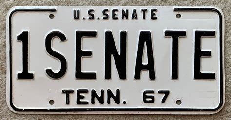 Tennessee 1967 Us Senate Plate Barn