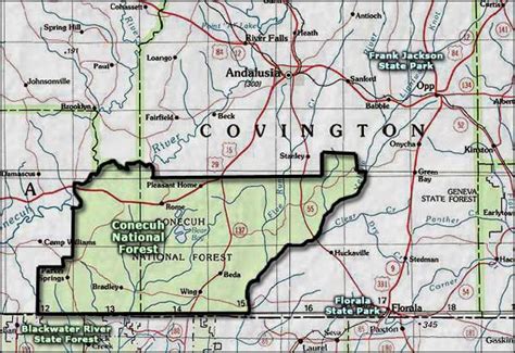 Alabama National Forest Hunting Map