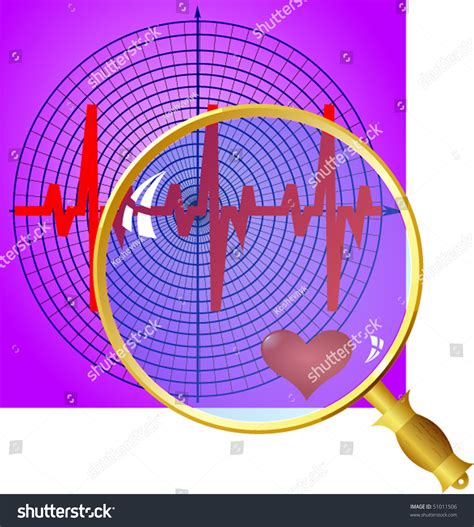 Diagram Magnifier Stock Vector Royalty Free 51011506