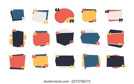 Quotation Box Quote Speech Bubble Dialog Stock Vector Royalty Free