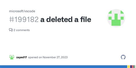 A Deleted A File Issue Microsoft Vscode GitHub