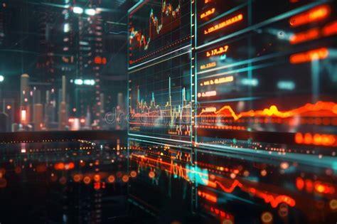 Financial Data Visualization Stock Illustration Illustration Of