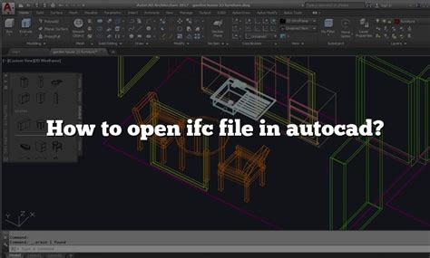 how to open ifc file in autocad