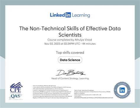 athulya vinod on linkedin certificate of completion