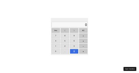 Calculator With React Native For Web Codesandbox