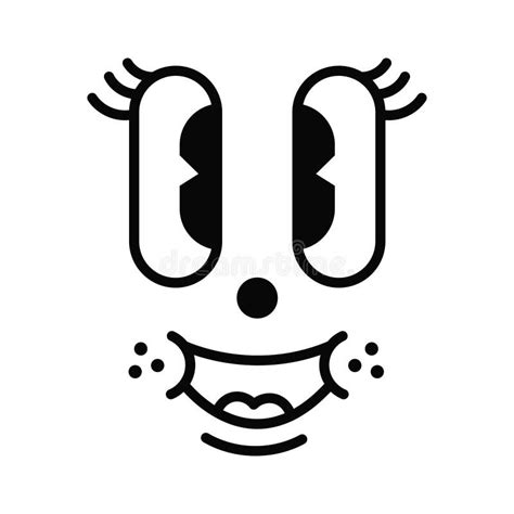 Der Im Retro-Stil Der 30er-Jahre-Cartoon-Maskottchen-Charakter Witzelt ...
