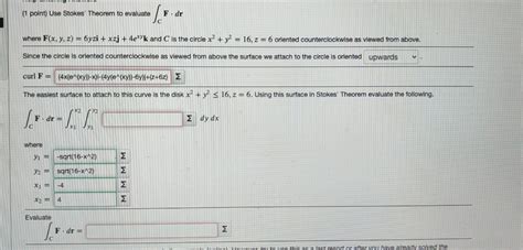 Solved Point Use Stokes Theorem To Evaluate CFdr Chegg