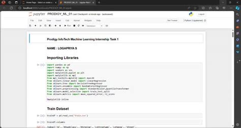 Video Logapriya S On Linkedin Machinelearning Internship