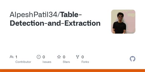 Github Alpeshpatil34table Detection And Extraction