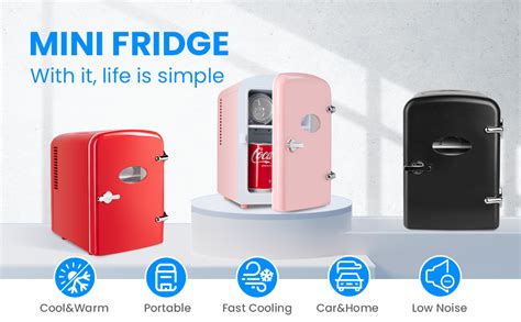 Simple Deluxe 4l6 Can Mini Fridge With Observation Window