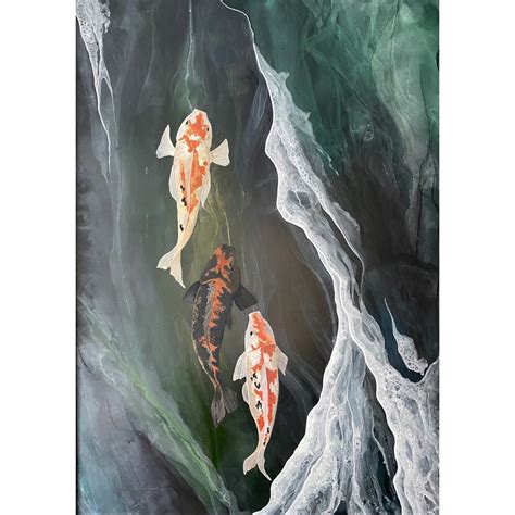 Купить картину Кои в Москве от художника Ковальчук Дарья