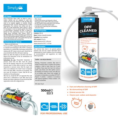 Simply Auto 500ml Spray Dpf Cleaner Dpfc1