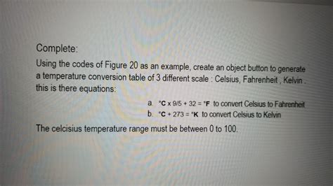 Celsius To Fahrenheit Table Visual Basic Cabinets Matttroy