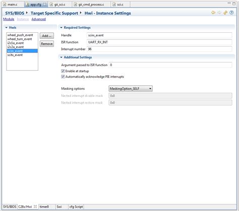 Using SCI On TMS320F28027 With Sysbios And FIFO S C2000 Microcontrollers Forum C2000