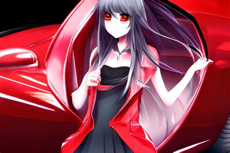 Red Car Girl By Heiteinany On Deviantart