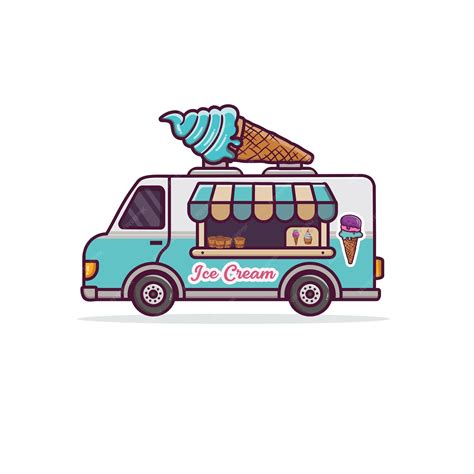 Ice Cream Man Cartoon