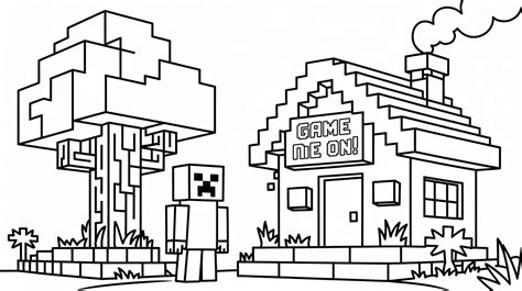 Minecraft Coloring Pages Alex