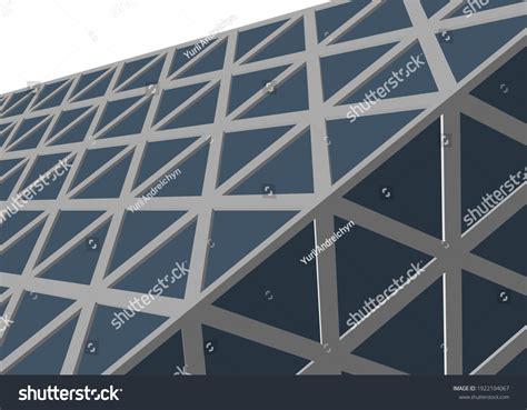 Abstract Architecture Triangular Structure 3d Lattice Stock Vector
