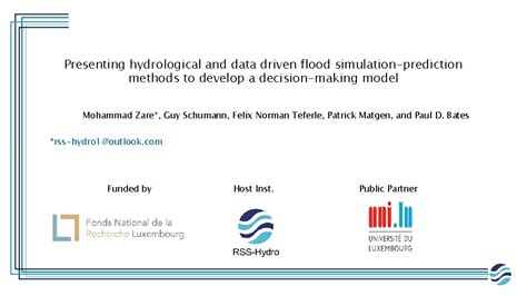 Presenting Hydrological And Data Driven Flood Simulationprediction Methods