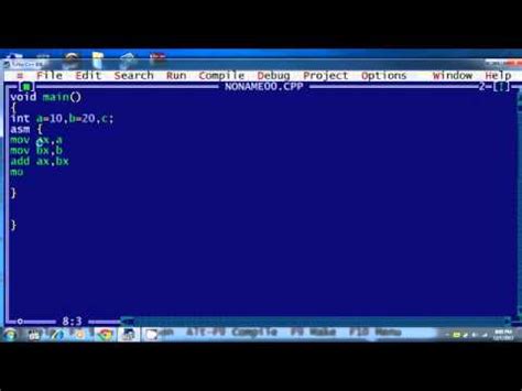 How To Write Inline Assembly Code In Our C Program In Hindi Urdu YouTube