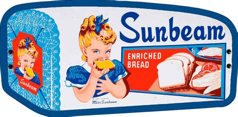 Sunbeam Bread Vintage Advertising Metal Sign American Collectibles